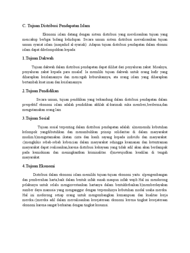 Tujuan Distribusi | PDF