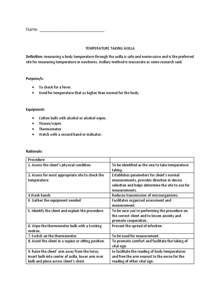 BP Taking | PDF | Thermometer | Temperature