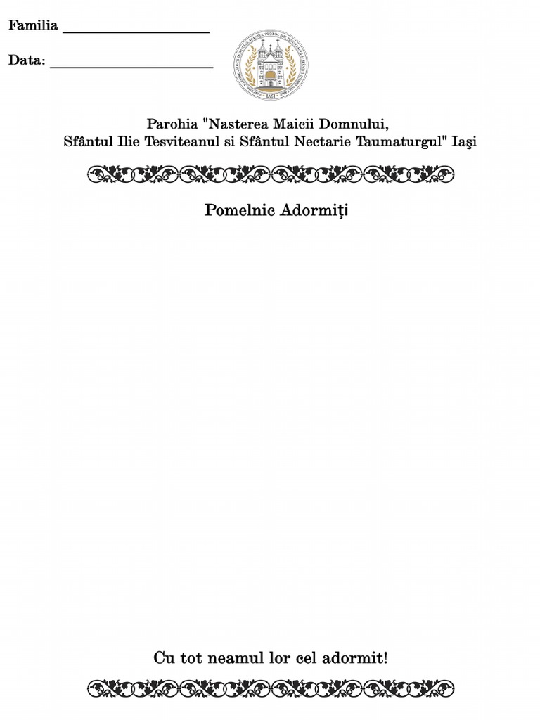 Pomelnic Adormiti | PDF