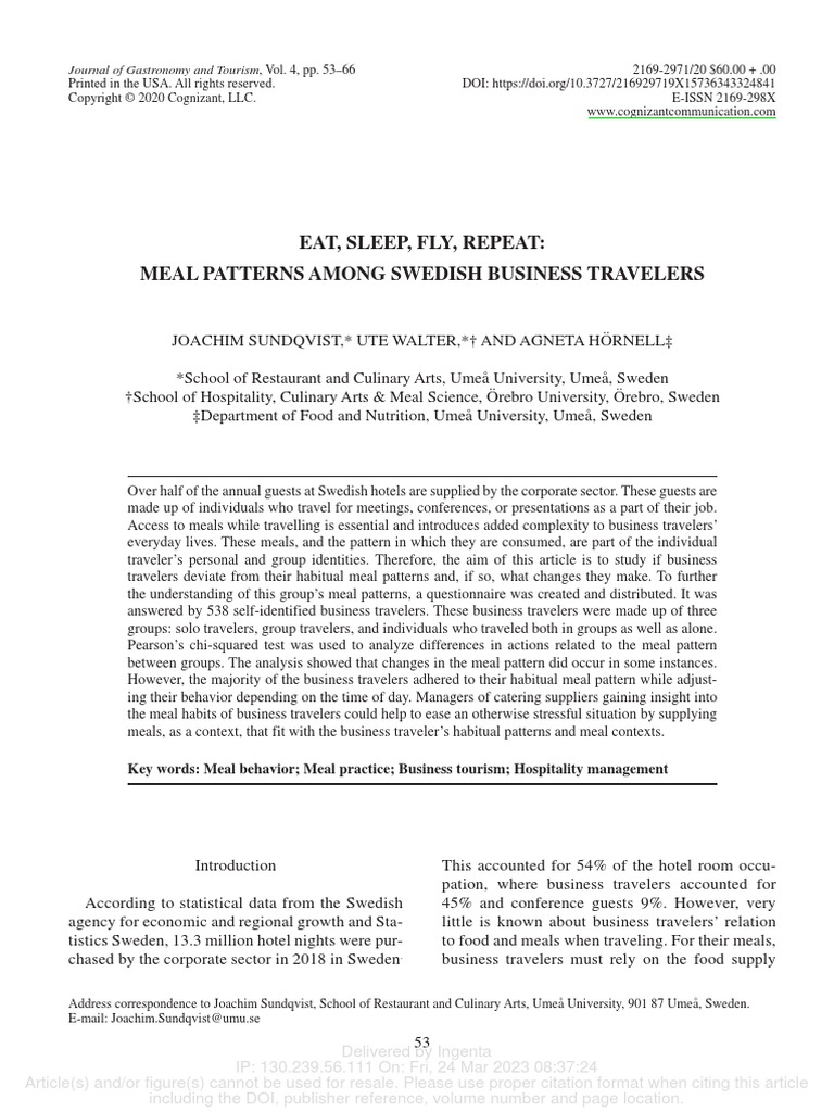 03 - Meal Patterns | PDF | Meal | Lunch