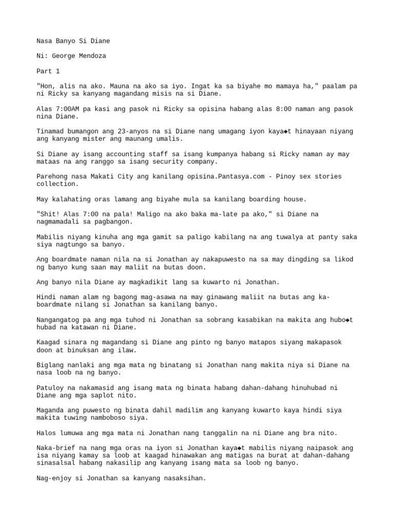 Nasa Banyo Si Diane | PDF