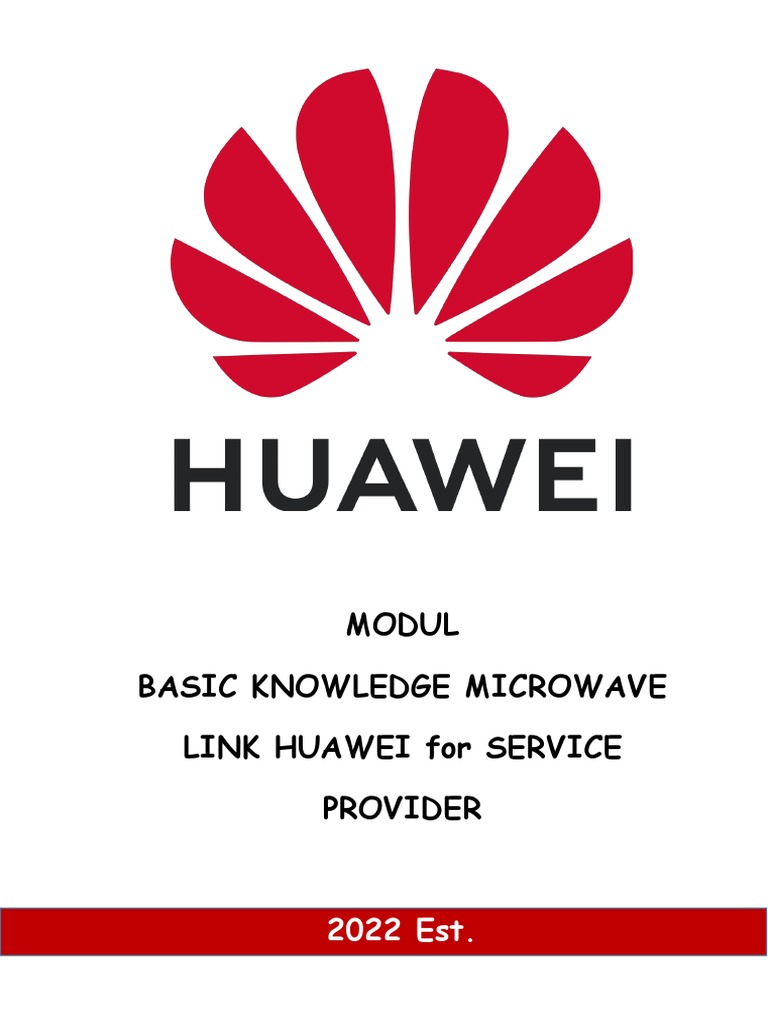 Modul Basic Knowledge Microwave Link Huawei For Service Provider | PDF