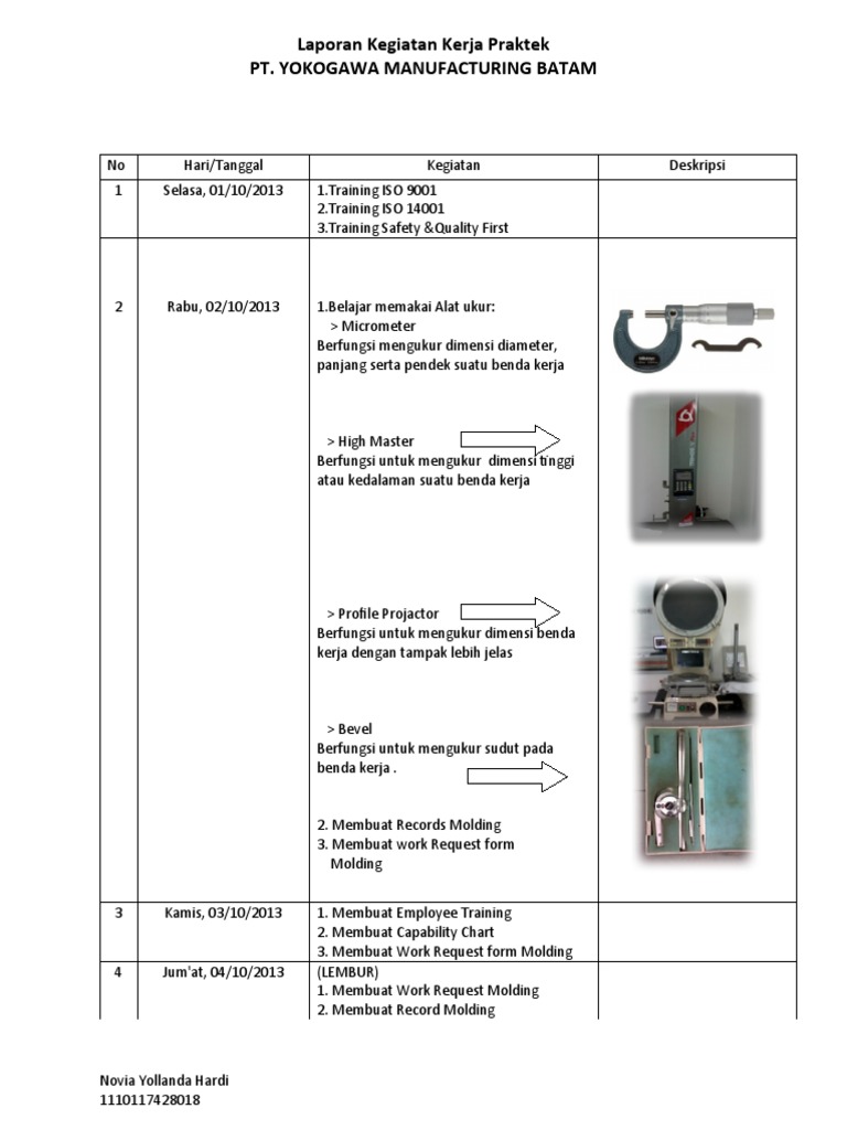 Laporan Kerja Praktek PT. Yokogawa Batam | PDF | Teknologi & Rekayasa