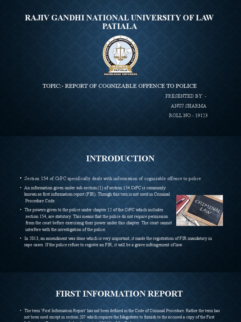 CRPC FIR | PDF | Confession (Law) | Legal Procedure