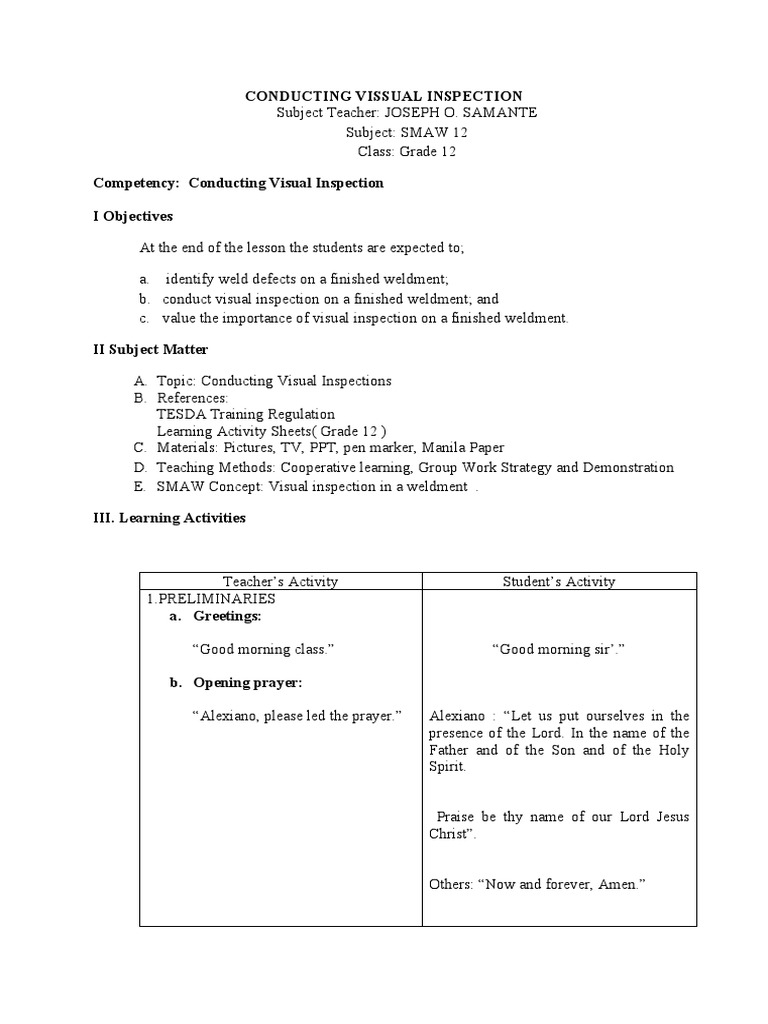 Lesson-Plan WELDING | Download Free PDF | Welding | Construction