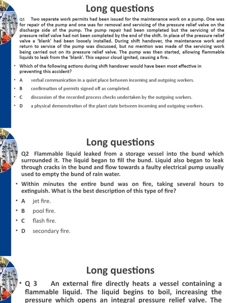 Questions Answers | PDF | Occupational Safety And Health | Risk Questions Answers | PDF | Occupational Safety And Health | Risk
