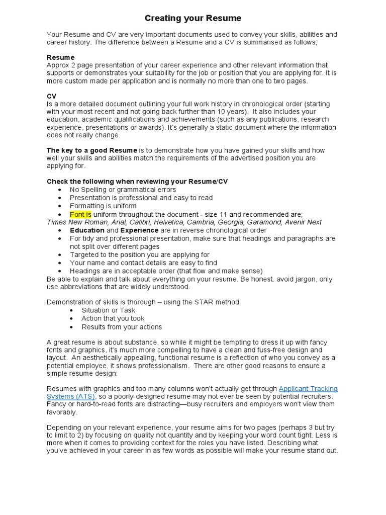 Important Resume Tips Update | PDF | Résumé | Cognitive Science