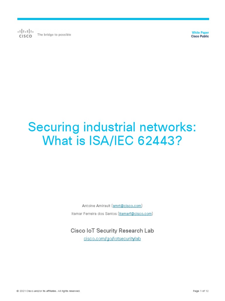 Securing Industrial Network - White Paper | PDF | Computer Security | Security