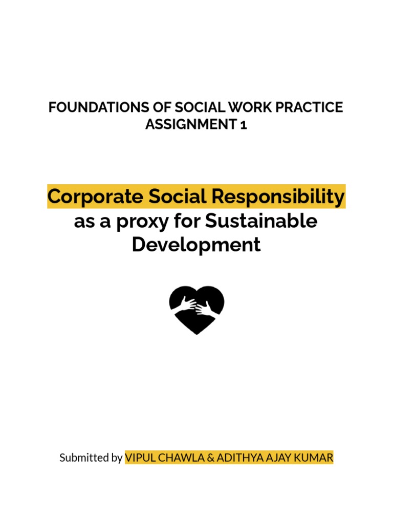Corporate Social Responsibility As A Proxy For Sustainable Development | Download Free PDF ...