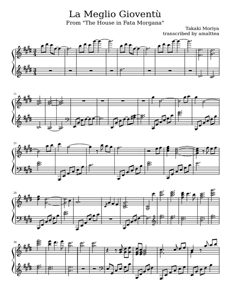 La Meglio Giovent | PDF