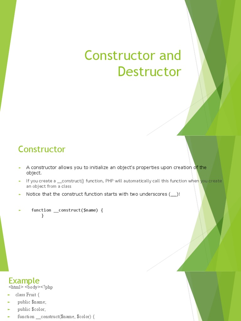Constructor and Destructor | PDF