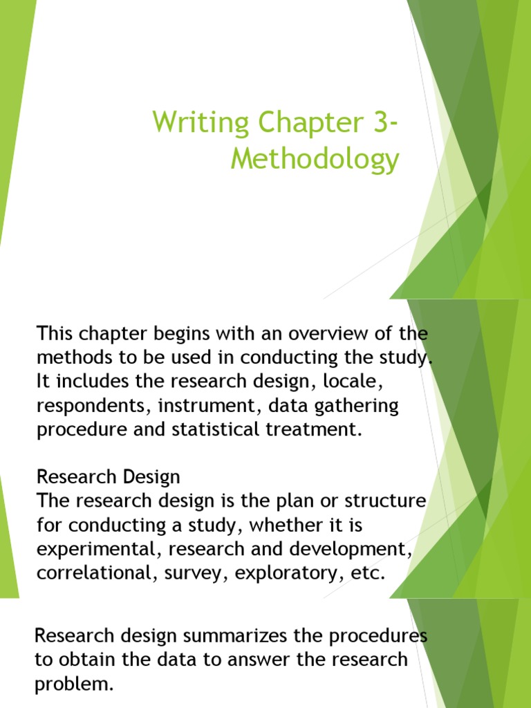 Writing Chapter 3-Methodology | PDF