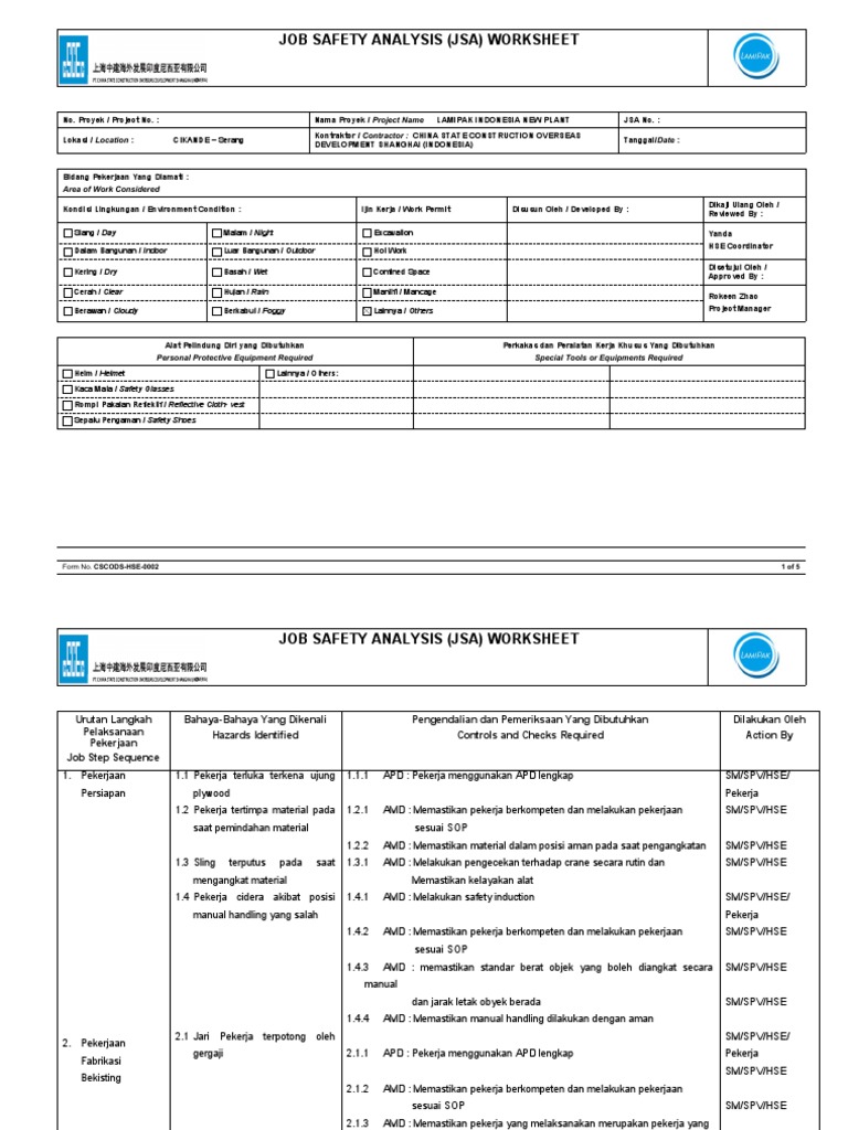 JSA Bekisting (AutoRecovered) | PDF