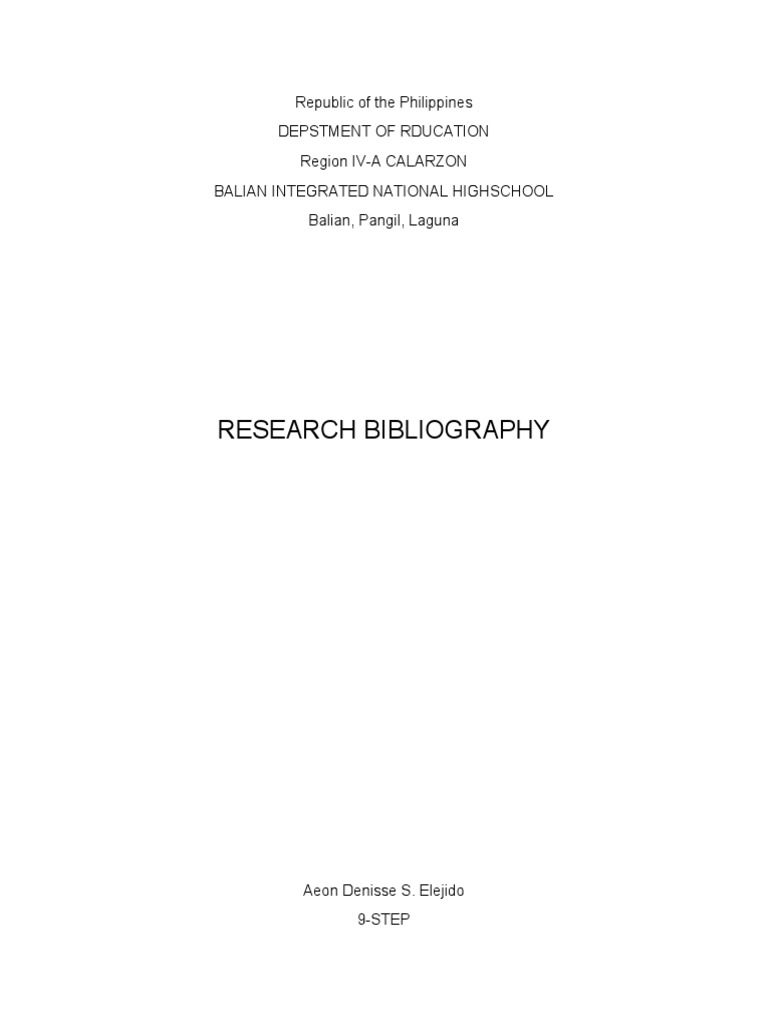Research Bibliography | PDF | Technology & Engineering