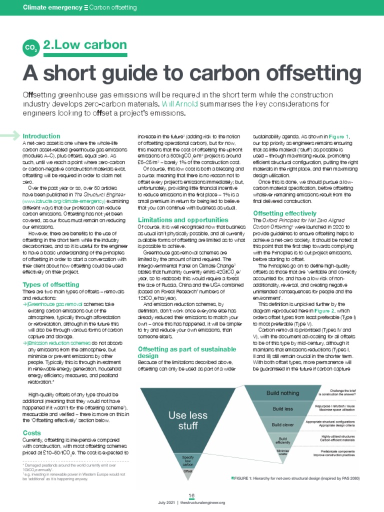 A Short Guide To Carbon Offsetting | PDF | Carbon Offset | Climate Change