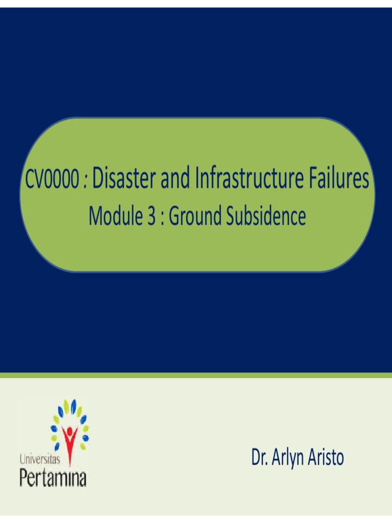 Understanding Land Subsidence: Causes, Effects, Mapping Techniques ...
