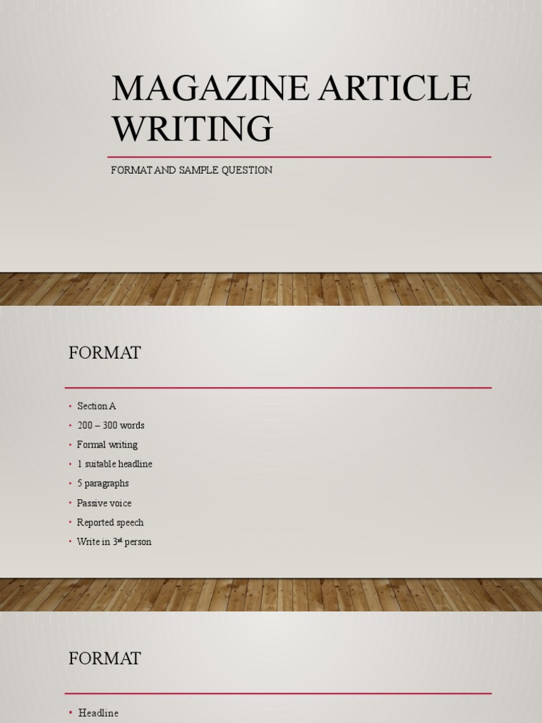 Magazine Article Writing | Download Free PDF | Medical School ...