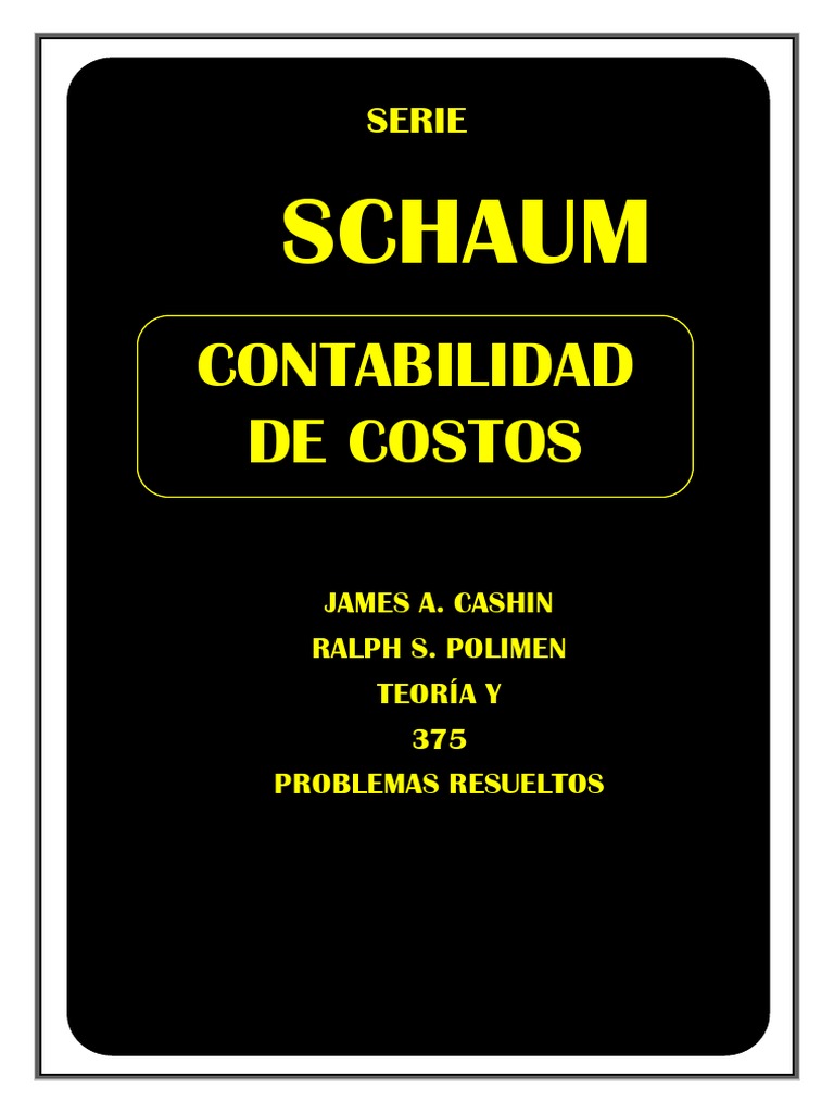 Schaum: Contabilidad de Costos | PDF | Contabilidad | Presupuesto