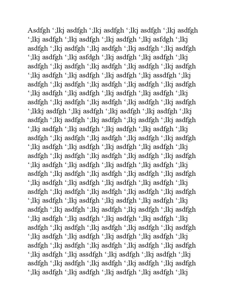 Document on Asdfgh Patterns | PDF | Home & Garden