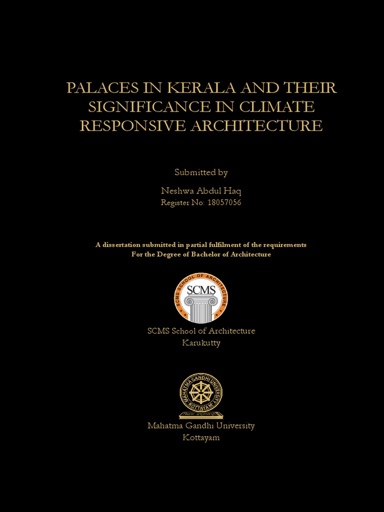 Palaces in Kerala and Their Significance in Climate Responsive Architecture | Download Free PDF ...