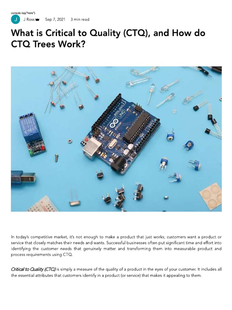 CTQ Tree | PDF