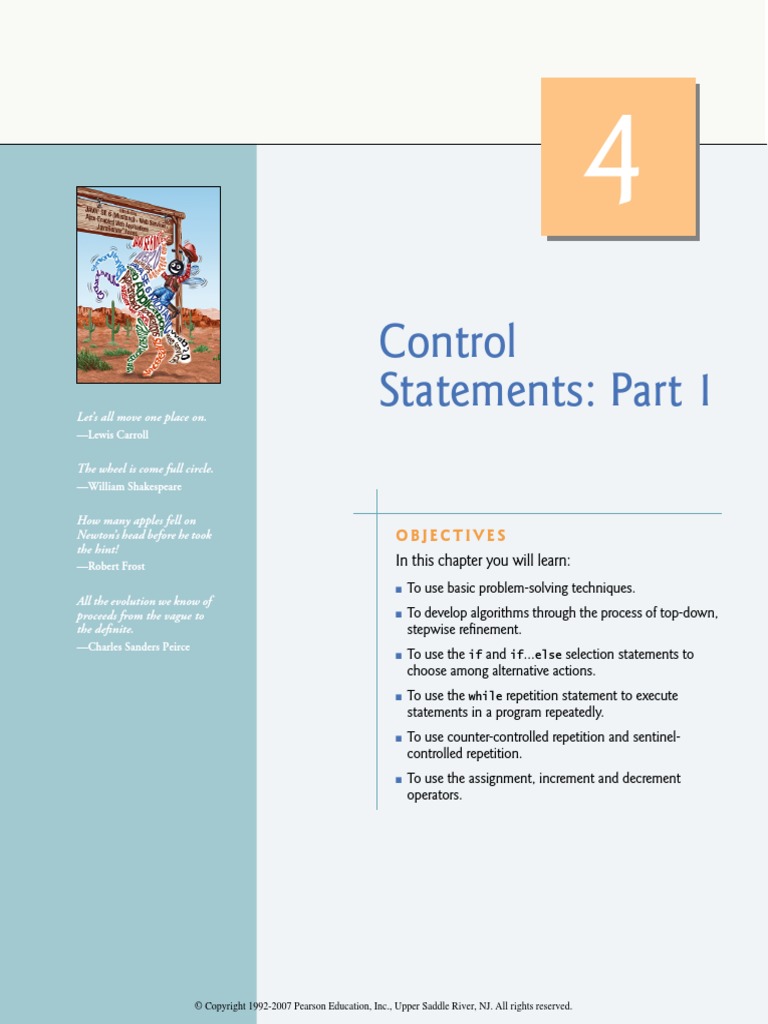 Control Statements: Part 1: Let's All Move One Place On | Download Free PDF | Programming ...
