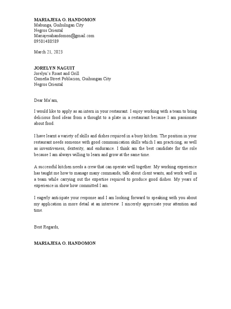 Per General Business Letter | PDF