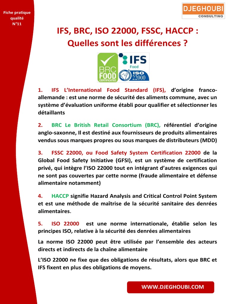 IFS Iso BRC | PDF