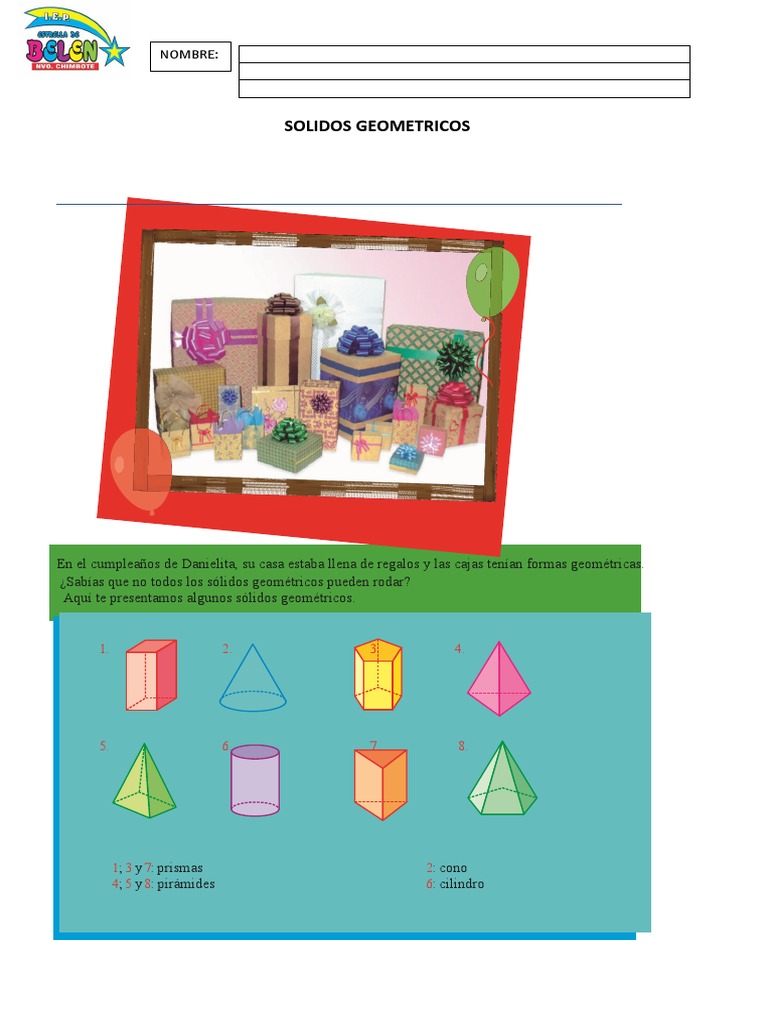 Solidos Geometricos: Nombre | PDF