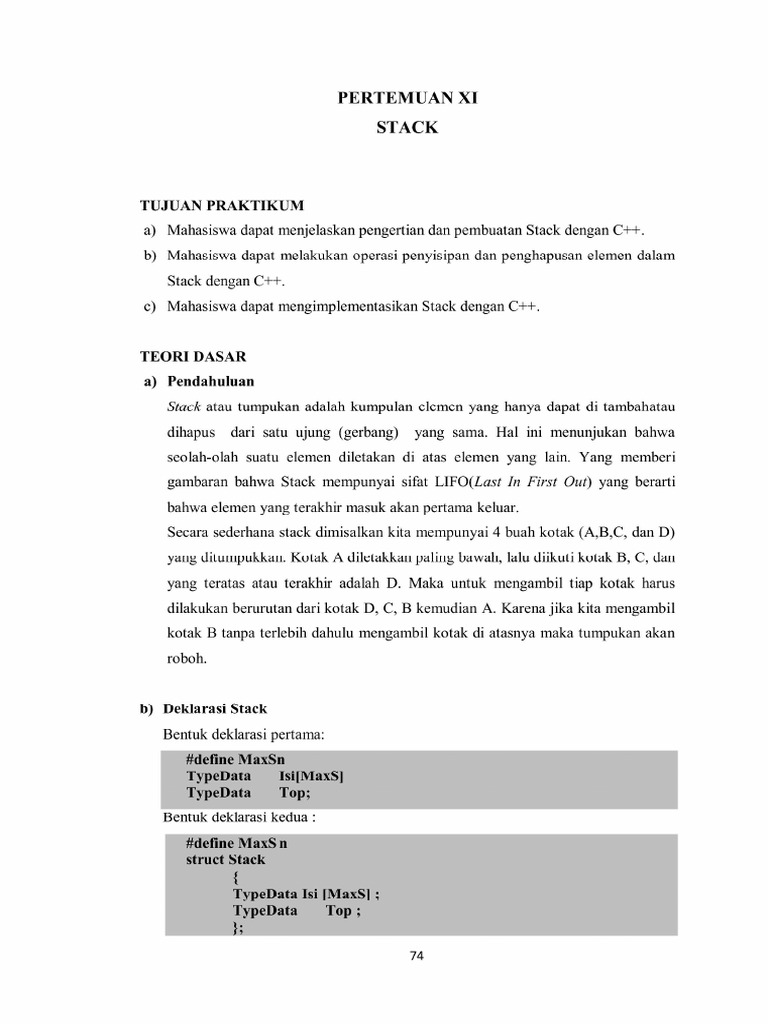 Praktikum Struktur Data Pertemuan 11 | PDF