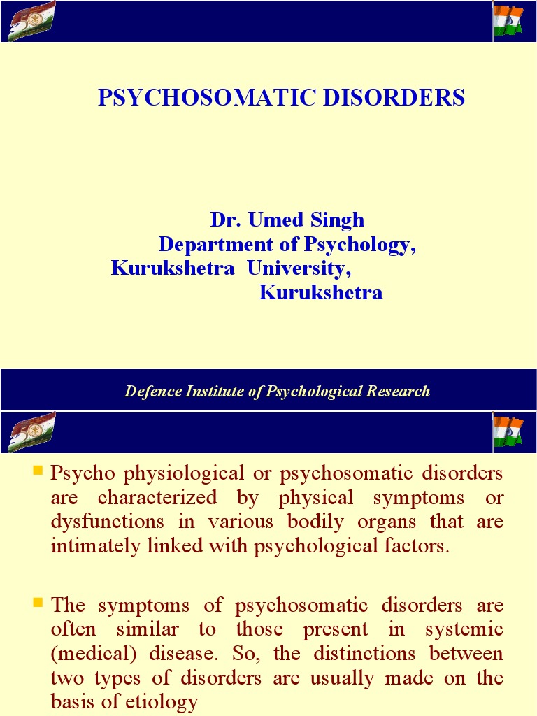 Overview of Psychosomatic Disorders | PDF | Asthma | Hypertension
