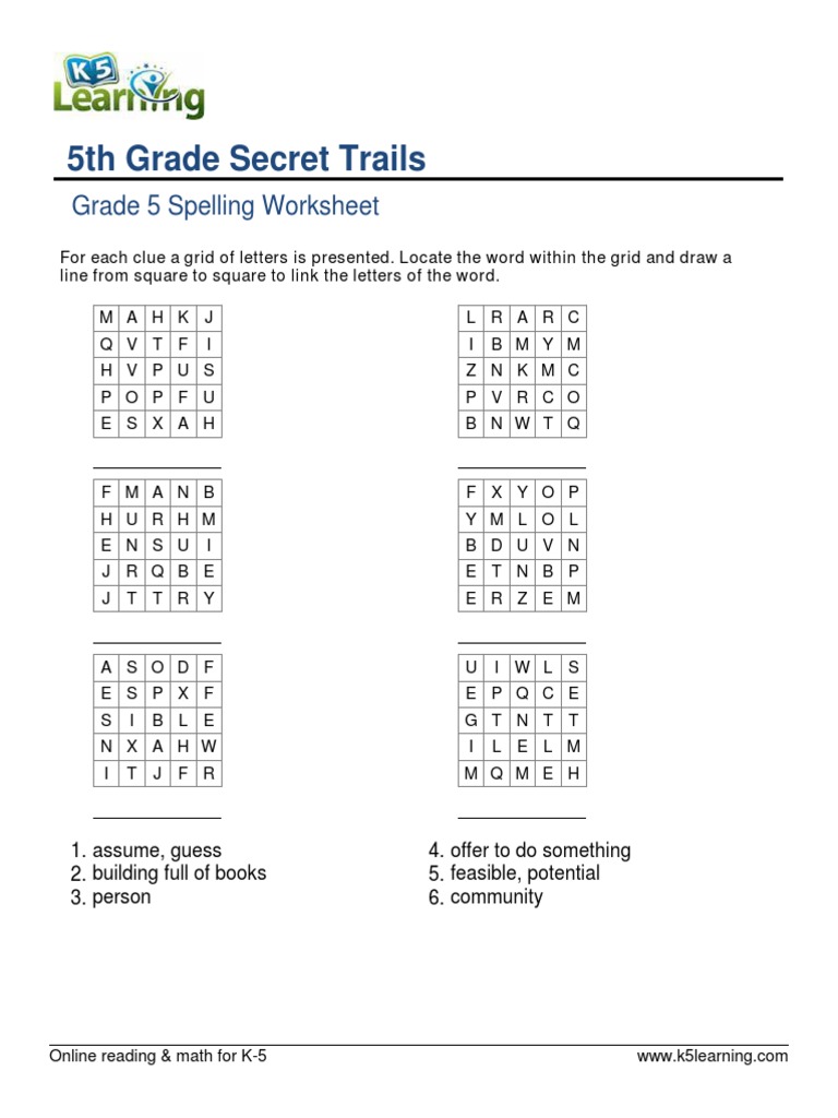 Grade 5 Secret Trails 4 | PDF | Linguistics