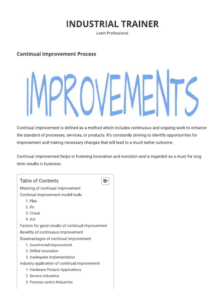 Continous Process | PDF