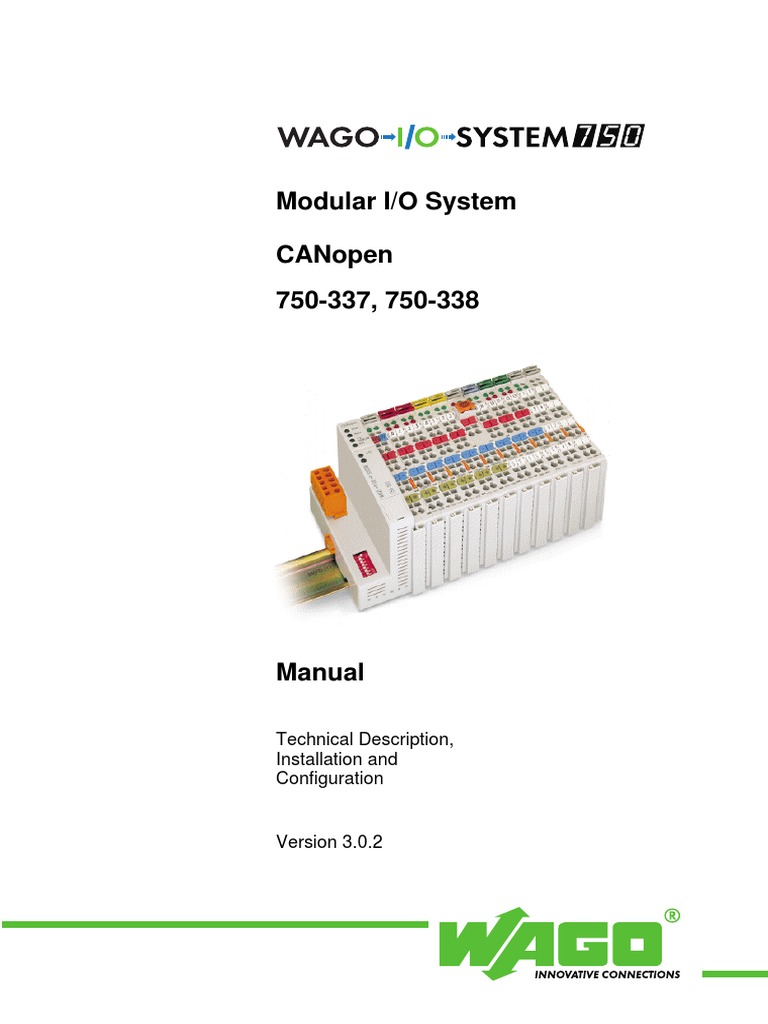 Modular I/O System Canopen 750-337, 750-338: Technical Description ...