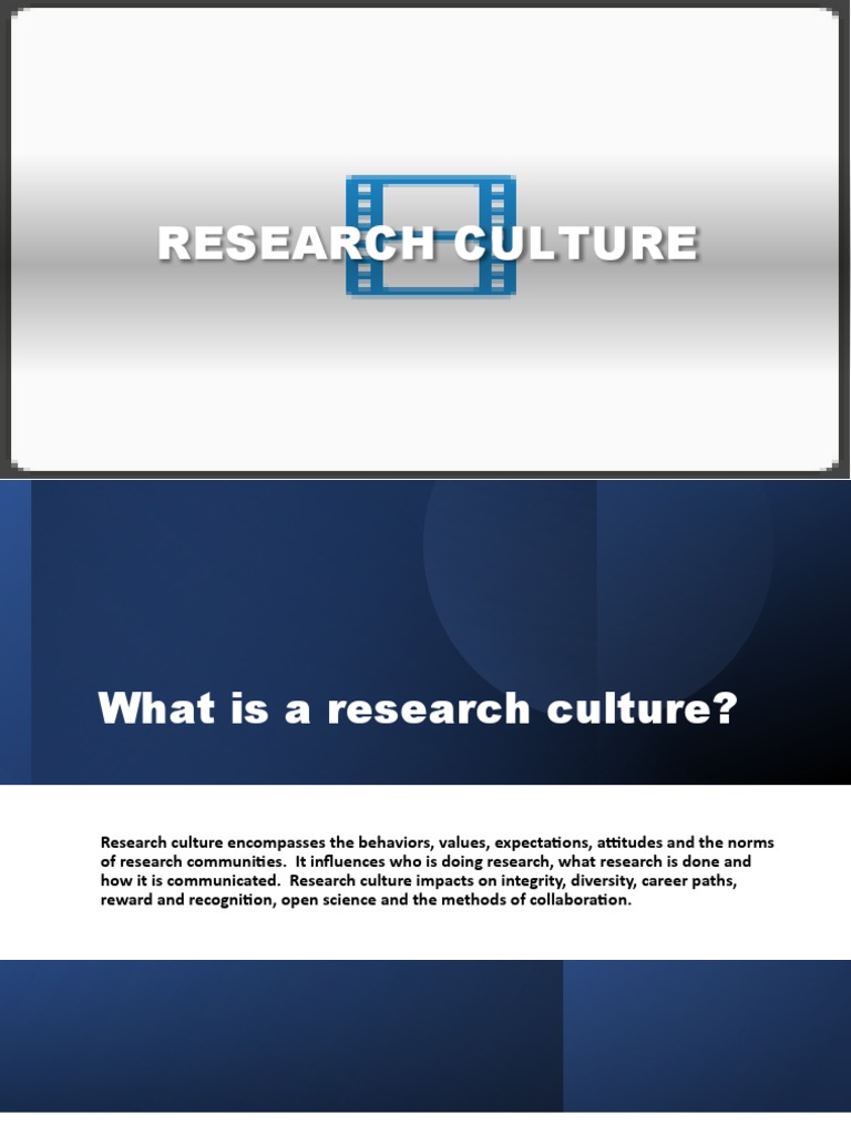 Promoting a Positive Research Culture: Strategies to Strengthen ...