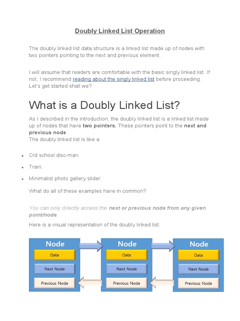 Doubly Linked List Operation | PDF | Computer Science | Software Development