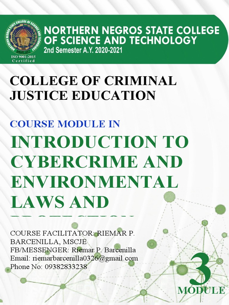 Intro to Cybercrime & Enviro Laws | PDF