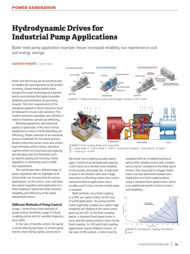 Hydrodynamic Drives For | PDF | Pump | Electric Motor