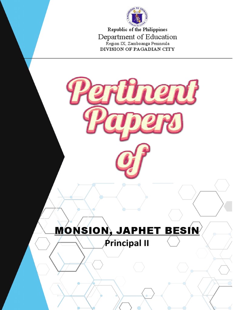 Monsion, Japhet Besin: Principal II | PDF