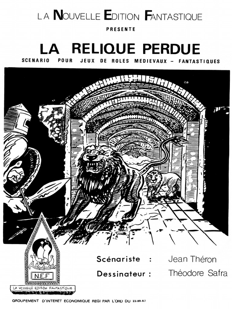 La Relique Perdue - Couverture | PDF