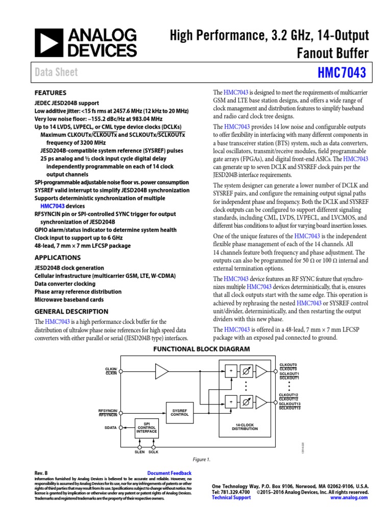 HMC 7043 | PDF | Computing | Electronic Circuits