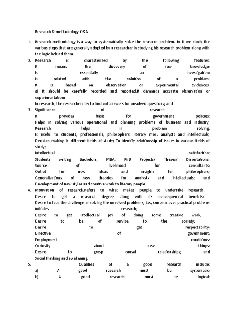 Research Methodology and Techniques Guide | PDF | Quantitative Research ...