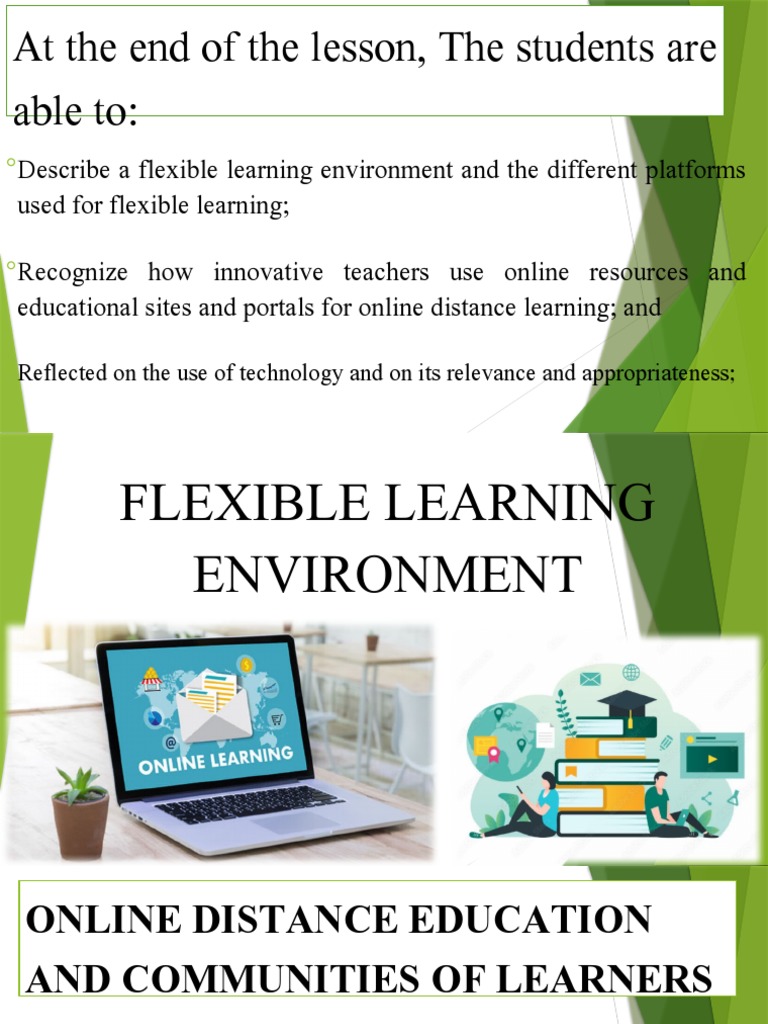 Flexible Learning Environment Presentation | Download Free PDF | Distance Education | Moodle