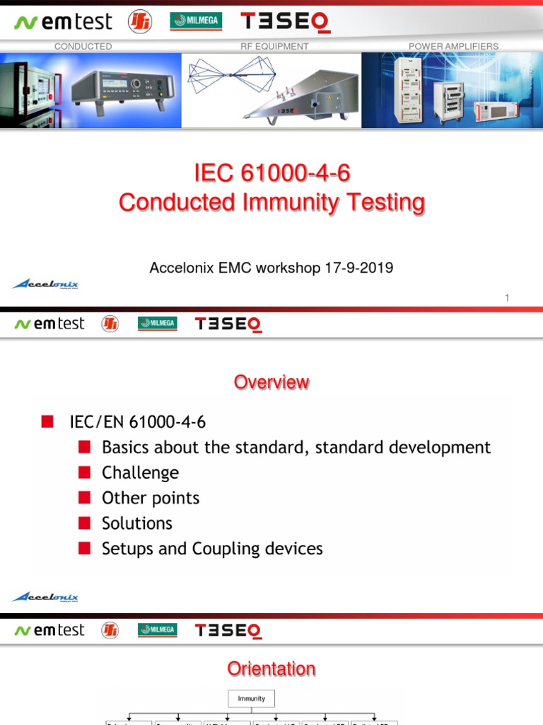 IEC 61000 4 6 EMC Workshop Sep 2019 | PDF