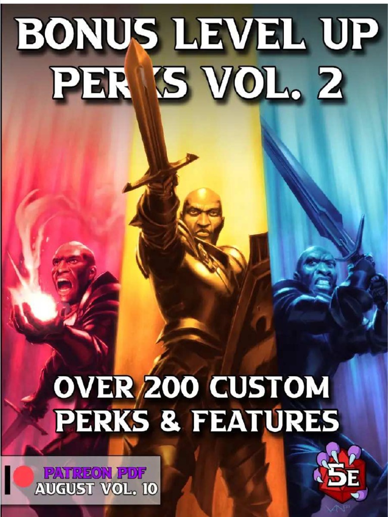 Bonus Level Up Perks Vol 2 | PDF | Technology & Engineering