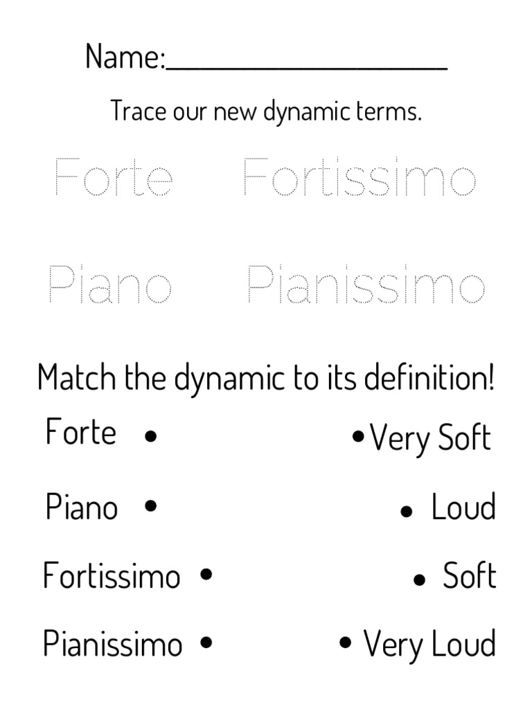 Music Dynamics Matching Quiz | PDF | Foreign Language Studies | Art