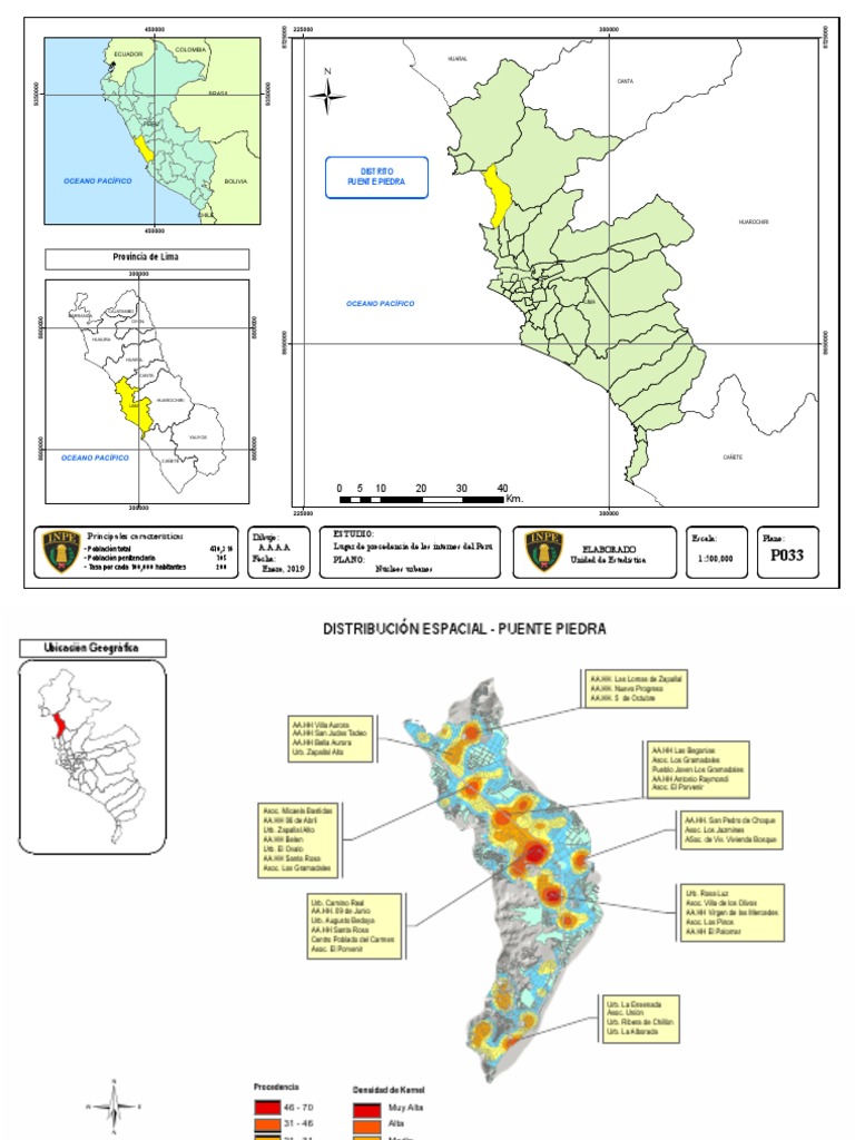 MAPAS Puente Piedra INPE | PDF