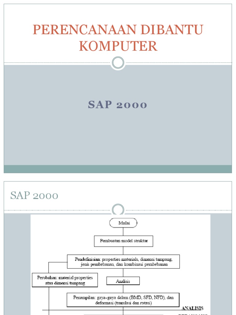 Panduan Penggunaan SAP 2000 | PDF
