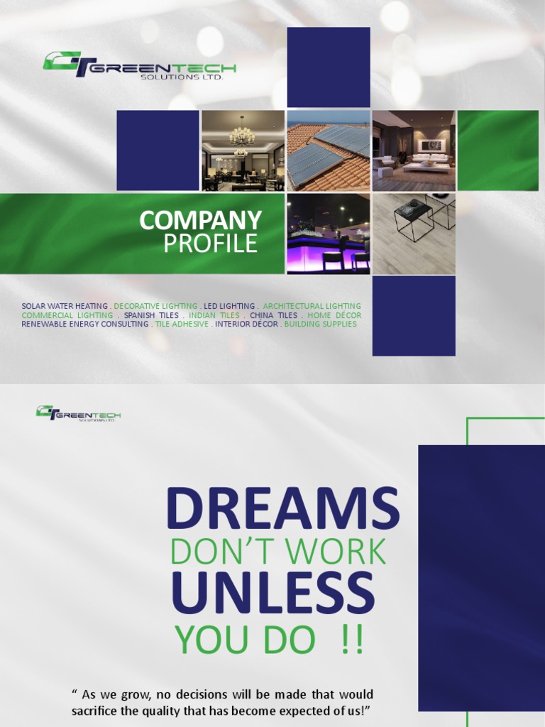 GREENTECH SOLUTIONS Ltd. Company Profile-1 | PDF | Renewable Energy ...