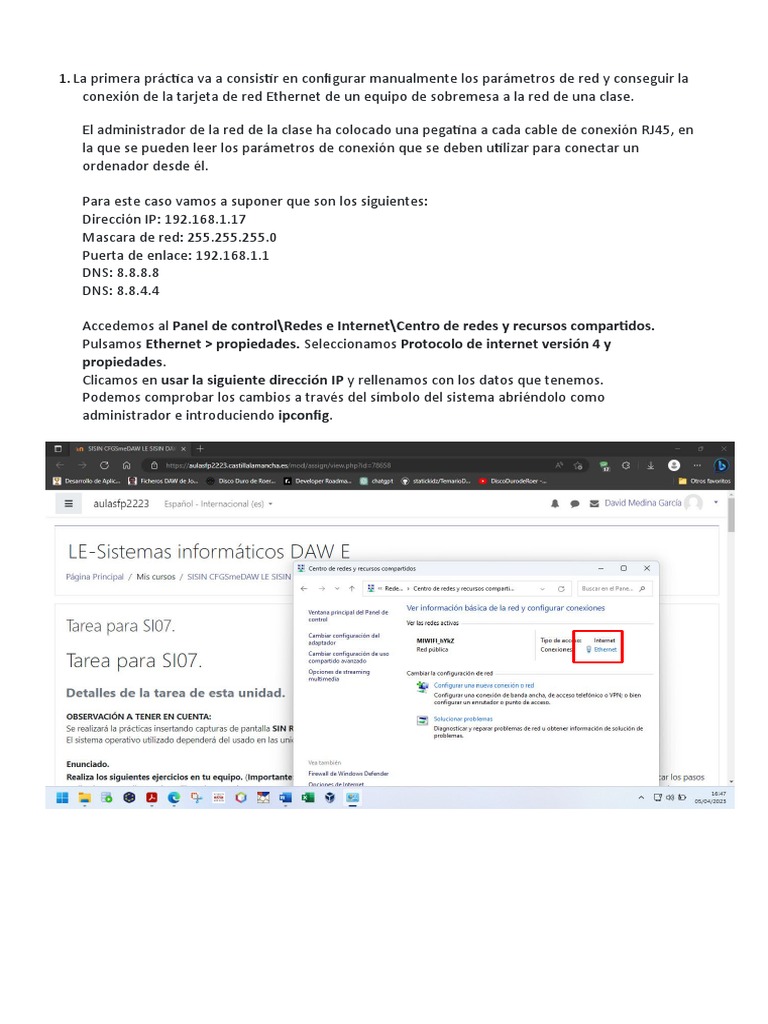 Medina Garcia David SI07 Tarea | PDF | Protocolo de transferencia de archivos | Red de computadoras